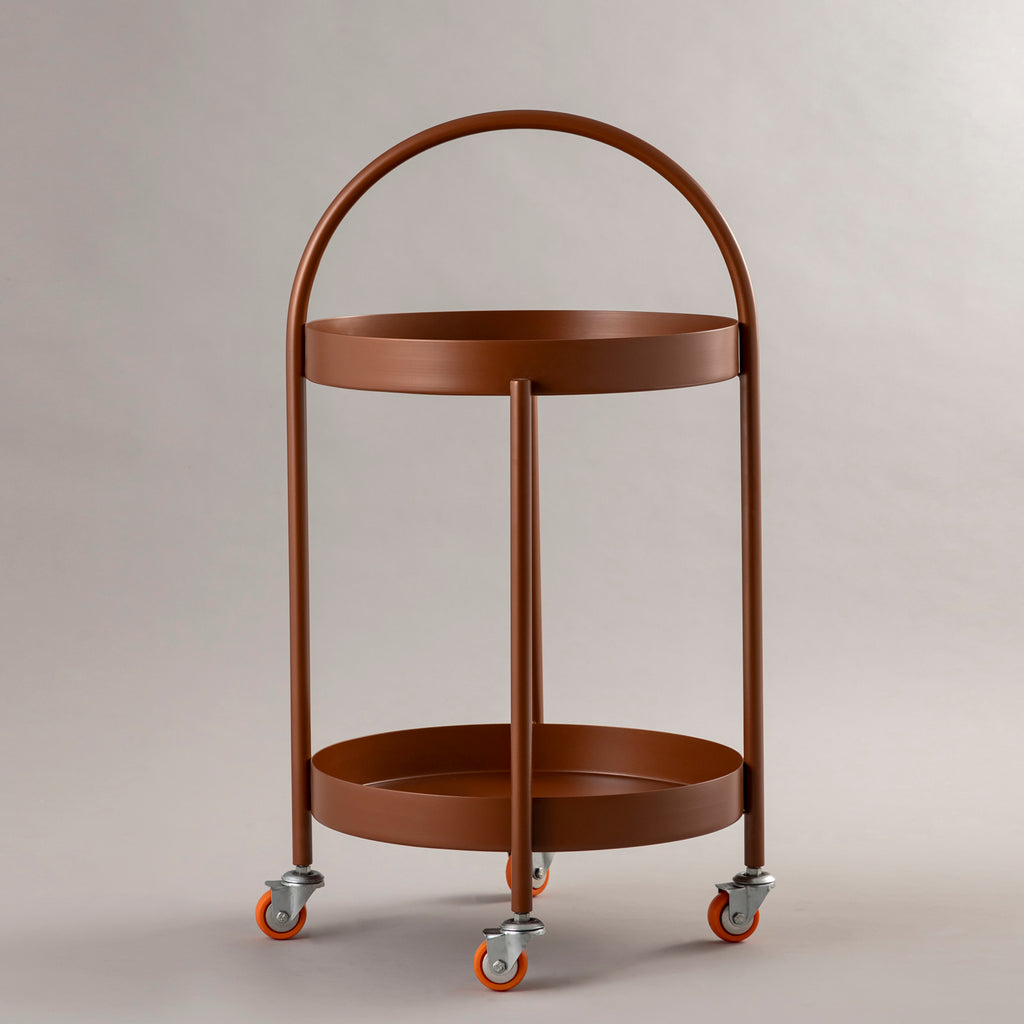 TWO-STORY ROUND TROLLEY – Indecraft