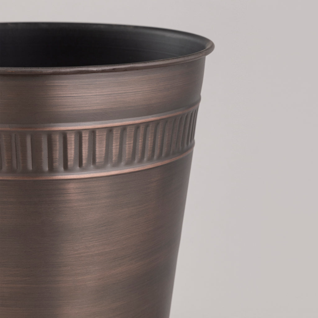 Antique Bronze Waste Bin – Indecraft